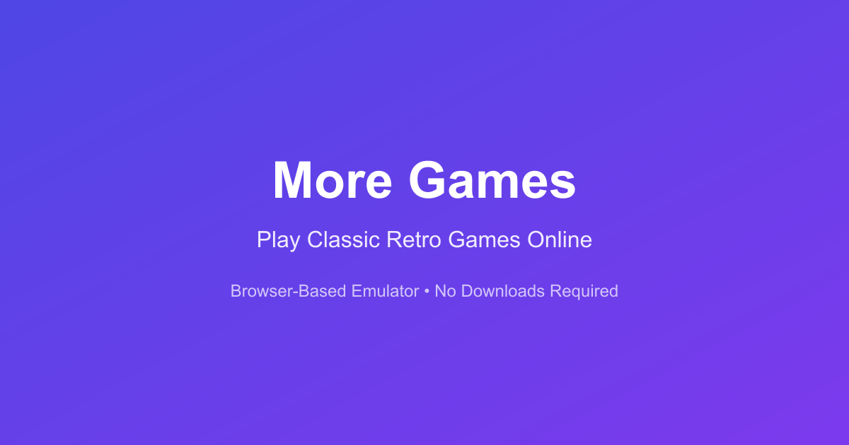 Classic Games Library | Play NES, SNES, GBA Games Online